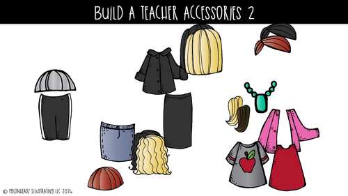 Build a Teacher 2 clip art, Accessories, Me, Clothing COMBO PACK