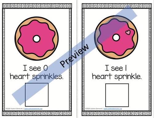 Matching Heart Sprinkles Adapted Book- February- Valentine's Day ...