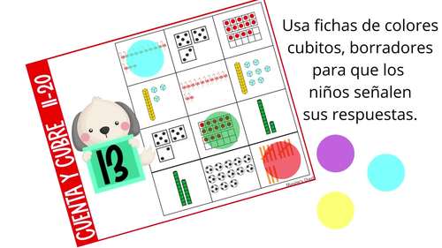 Teen Numbers in Spanish Numeros al 20 Centros matematicas by Monster's ...