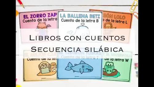 Lectura de sílabas | Cuentos | Reading Comprehension Books in Spanish
