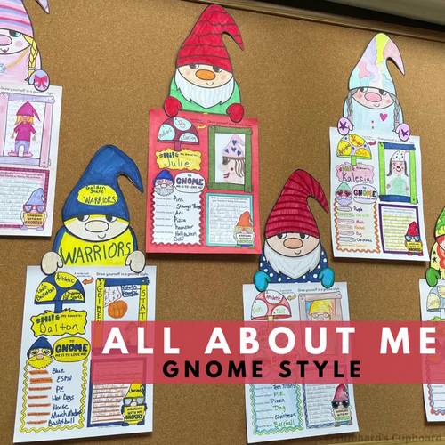 Getting To Know You (Gnome Theme) Activity Back To School Bulletin ...