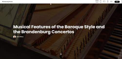 Baroque Ornamentation Emergency No Prep Music Lesson NO LOGIN eLearning