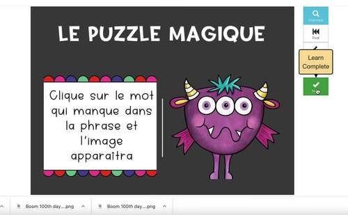 French 100th day of School Activities 2023 GOOGLE SLIDES | 100e jour d ...
