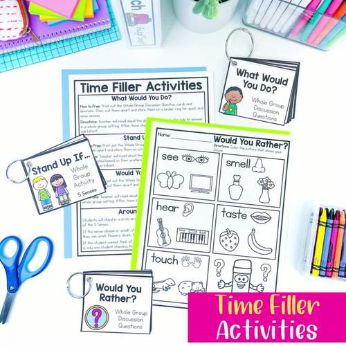 Emergency Sub Plans for Kindergarten Growing Bundle | No Prep Sub Plans