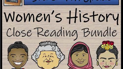 Women's History Volume 2 Close Reading Activity Bundle | 3rd Grade ...