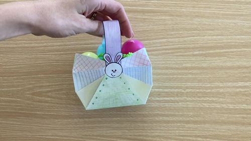 Easter Reading Passage and Paper Easter Basket Craft | TPT