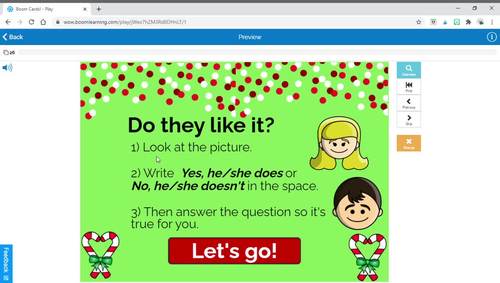 Christmas Grammar BOOM CARD Activity-Verb-Noun Agreement, Pronoun ...