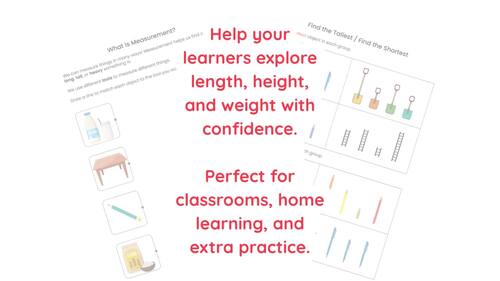 Year 1 Maths Workbook: Measuring Length, Height and Weight ...