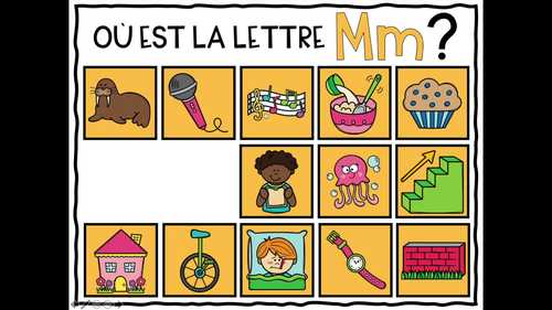 French Digital Alphabet Games - Où est la lettre M? by Fun in French ...