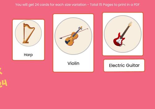 Musical Instruments Flashcards - Musical Instruments Names With Pictures