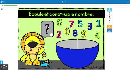 BOOM Cards: J'apprends les nombres FRANÇAIS 50-100 (avec AUDIO) by Mme Bock