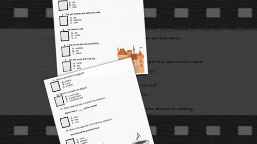 Parts of Speech Standalone Easel Activities Bundle: Nouns, Verbs ...