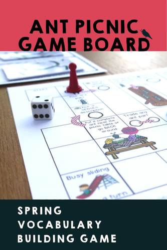Ant Picnic Game Board, Definitions, & BOOM™ Cards for Language in ...