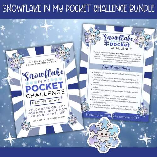 Winter Christmas Teacher Appreciation Inclusive Holiday Flyer In my ...