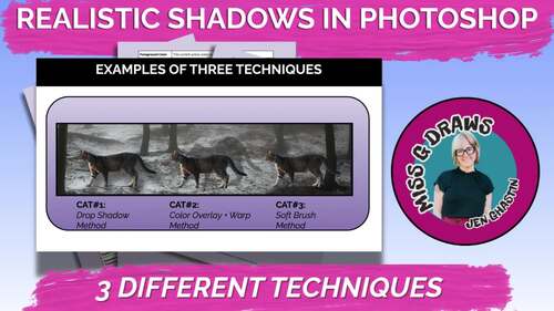 Realistic Shadows in Photoshop: Mini Lesson with 3 Techniques by Miss G ...