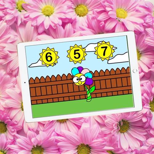 Cherche les nombres de 0 à 10 | Les fleurs et le soleil l French Boom cards