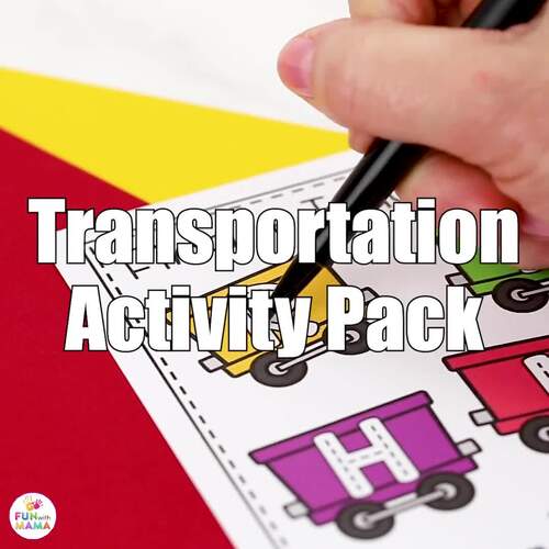 Transportation Activity Pack | Literacy, Math, Motor Skills Center ...