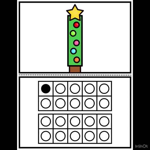 Christmas Tree Counting 0–20 Matching Cards | Kindergarten Math Center