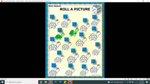 No Prep Digital Speech Therapy Roll a Picture Fluency by Speech Therapy ...