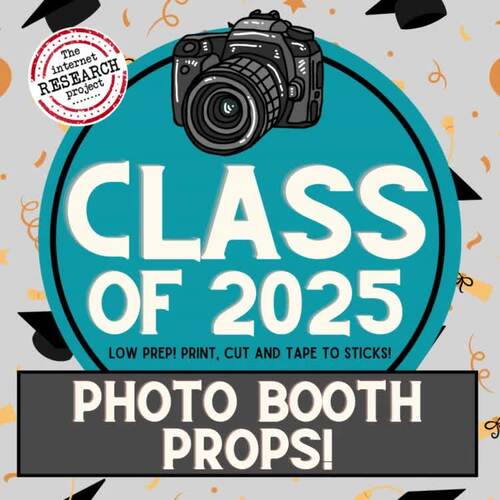 Class of 2025 Photo Booth Props for Graduation by The Internet Research ...