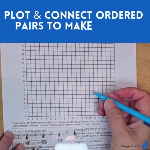 Christmas Coordinate Grid Math Activity - Coordinate Grid Worksheet