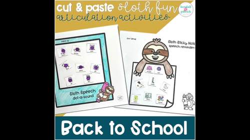 Speech-Language Back-to-School Bundle by kendallpatrickslp | TPT