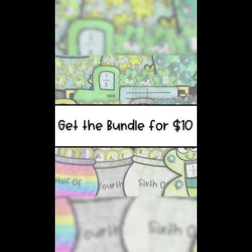 St. Patrick's Day Fraction Craft Bundle | Equal Parts & Equivalent ...