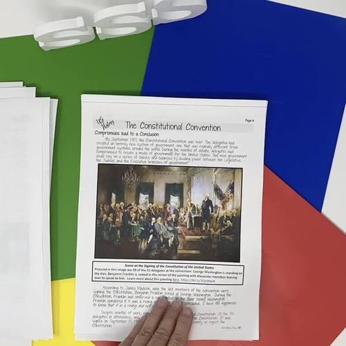 CONSTITUTIONAL CONVENTION Readings and Doodle Notes with Google Slides™