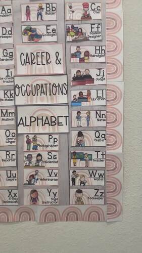 Career & Occupations Alphabet Classroom Decoration | Back to school