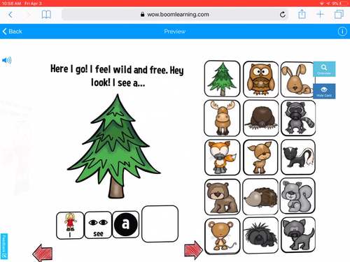 NO PRINT Going on a Bear Hunt Interactive Language BOOM Cards # ...