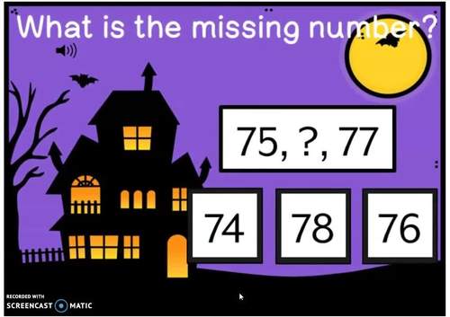 Boom Cards™ Halloween Missing Numbers Set 3 by Leigh's Library | TpT