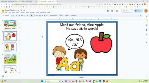 Alphabet Teaching Slides Google Digital Resources Cards Letter Recognition