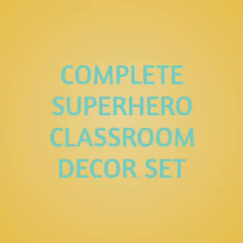 Superhero Classroom Decor Superhero Classroom Theme BUNDLE by ...