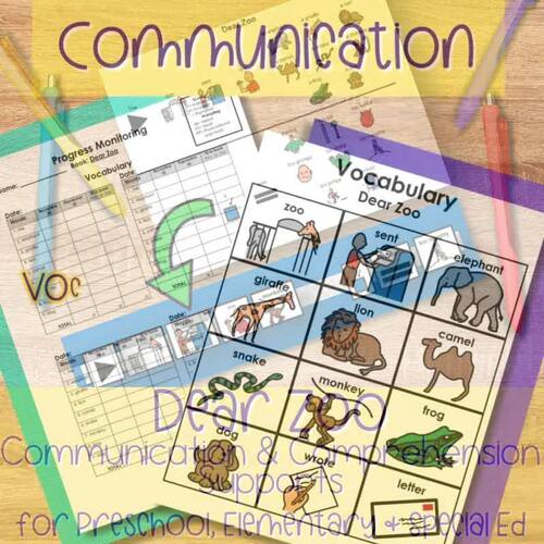 Dear Zoo Communication and Comprehension Supports for Special Education