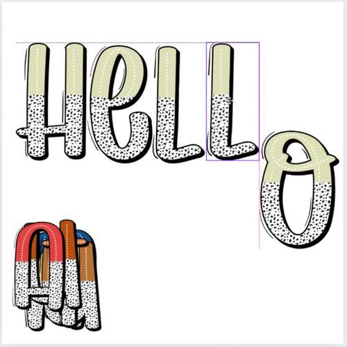 Half Dot Halloween Doodle Alphabet fall bulletin board letters font for ...