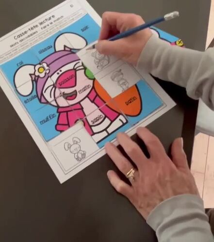 French Easter Reading Activities | lecture de mots décodables | TPT