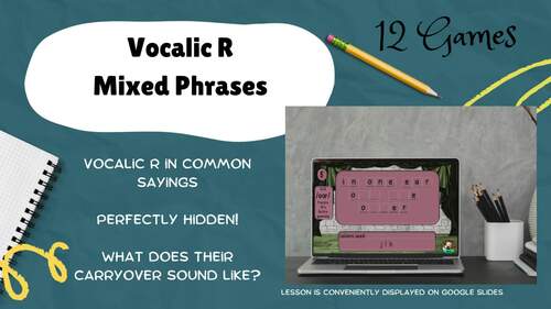Vocalic R Phrases (Level 4) Boom Cards & Google Slide Duo Articulation ...