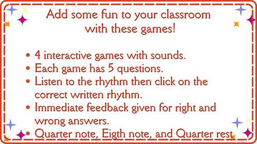 Interactive Music Rhythm Video Game | Listen and Match The Rhythms | Easy