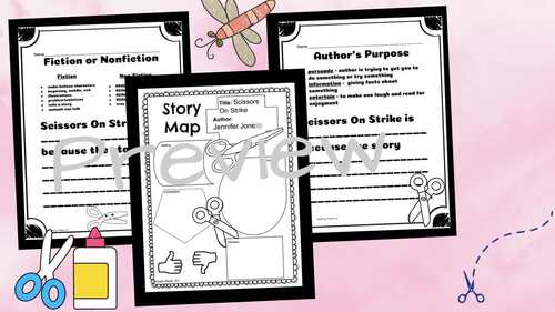 Scissors On Strike - Read Aloud - Back To School - SEL - Writing - ELA