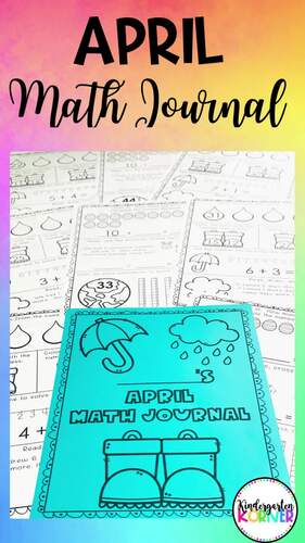 April Math Journals - Kindergarten Number Sense Daily Math Journal Math ...