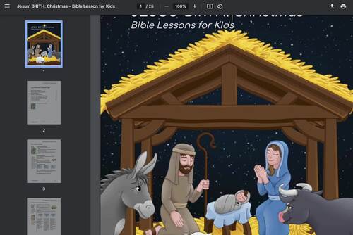 Jesus' BIRTH: Christmas - Bible Lesson for Kids by Teaching Kids Jesus