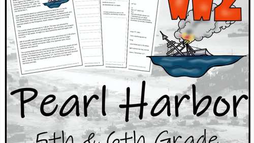 Attack on Pearl Harbor Close Reading Comprehension Activity | 5th & 6th ...