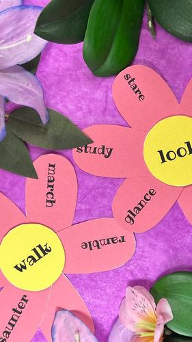 Synonyms | Create A Flower With Synonyms Activity by Aunt Bindi's Bookshelf