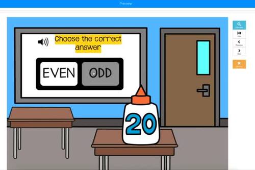 Back to School! ODD OR EVEN Boom Cards™ Digital Task Cards | TPT