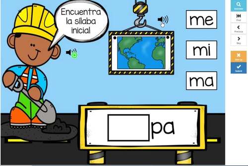 BOOM Cards Sílabas iniciales con la letra m-ma, me, mi, mo, mu | TpT