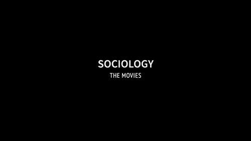 Sociology Movie Project - Great for in the classroom or Digital Learning