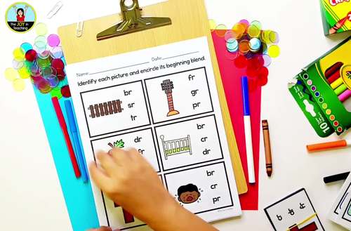 Beginning R Blend Worksheets by The Joy in Teaching | TPT