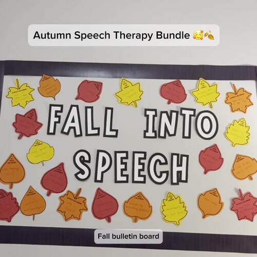 ULTIMATE Autumn Speech Therapy Bundle | Fall Speech Activities and Decor
