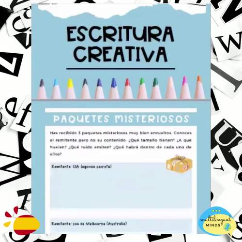 CREATIVE WRITING PACK in Spanish – ESCRITURA CREATIVA by Multilingual Minds