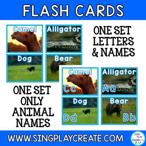 ABC Animal Alphabet Letter Activities (Real Pics) ABC Letter Games ...